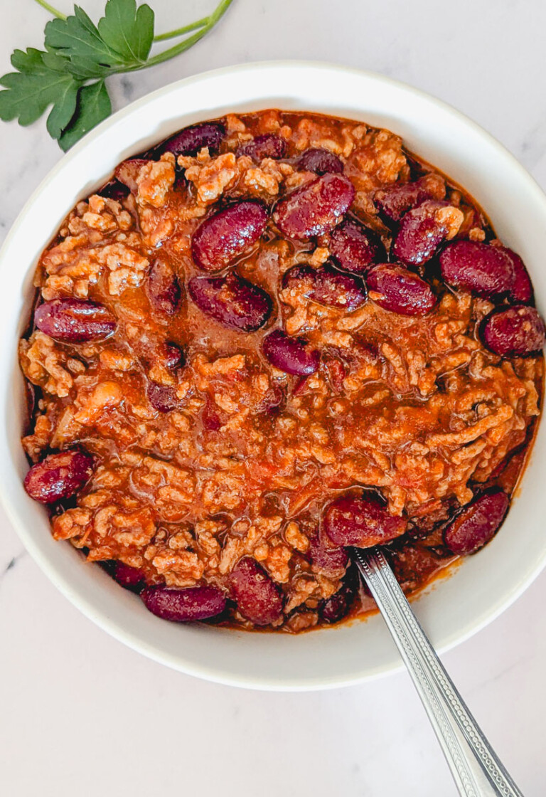 Easy Ground Beef and Kidney Beans - Thermo Spoons